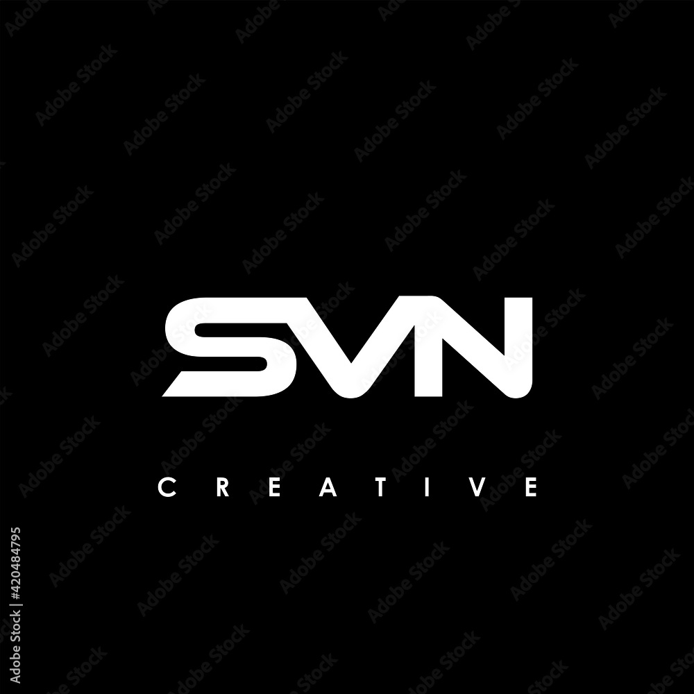 SVN Letter Initial Logo Design Template Vector Illustration Stock ...
