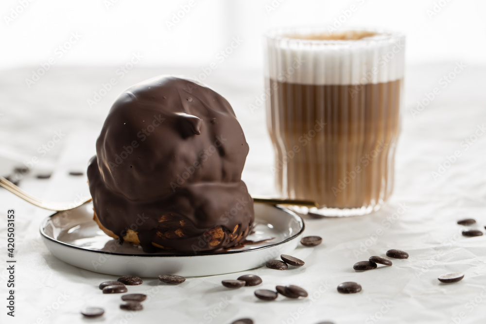 Dutch bossche bollen, bossche bollen cake, whipped cream, dutch ball of ...