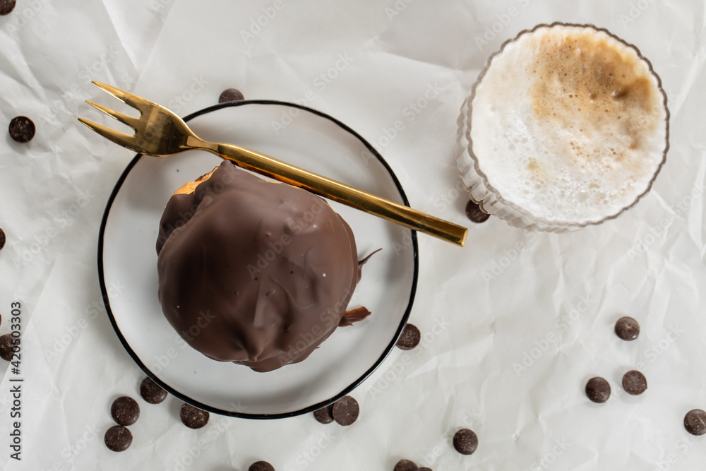 Dutch bossche bollen, bossche bollen cake, whipped cream, dutch ball of ...