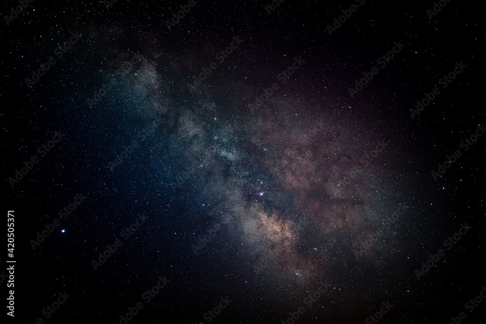 Starry night scene. Stock Photo | Adobe Stock