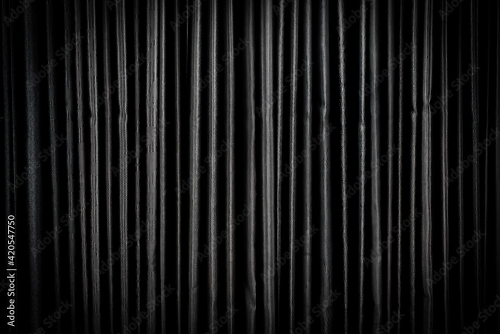 Black curtain background decoration wallpaper. Stock Photo | Adobe Stock