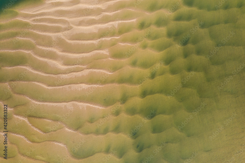 aerial view of shallow water Stock Photo | Adobe Stock