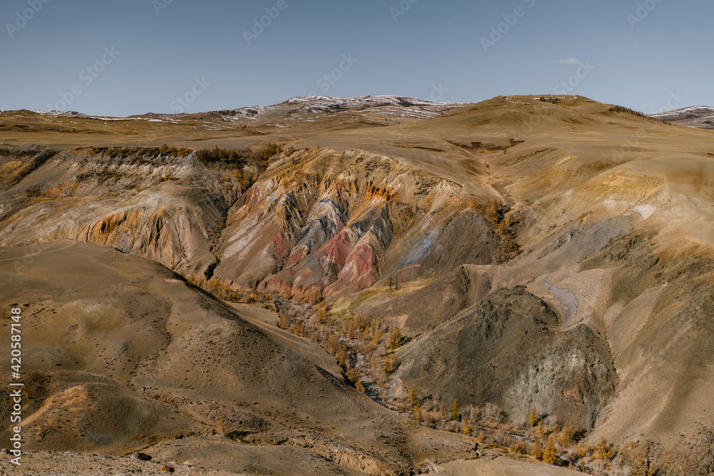 Colorful Hills in the Desert Stock Photo | Adobe Stock