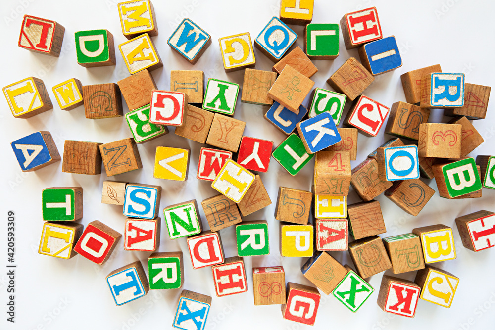 alphabet blocks Stock Photo | Adobe Stock