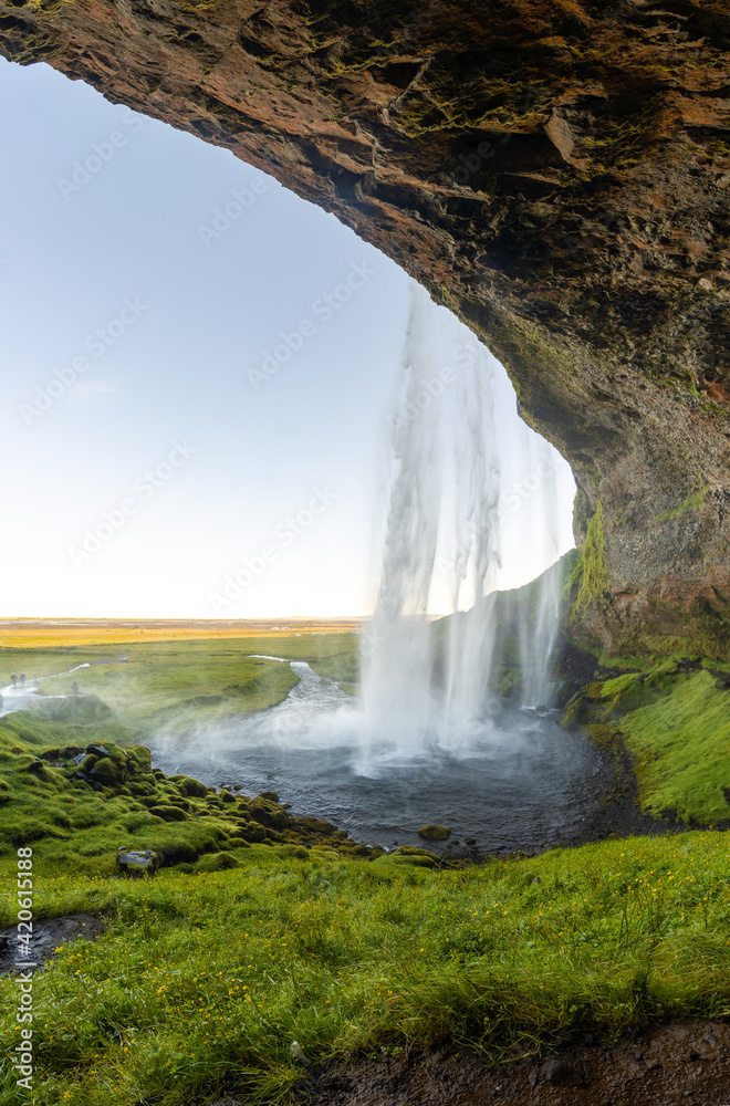 Cave waterfall Stock Photo | Adobe Stock