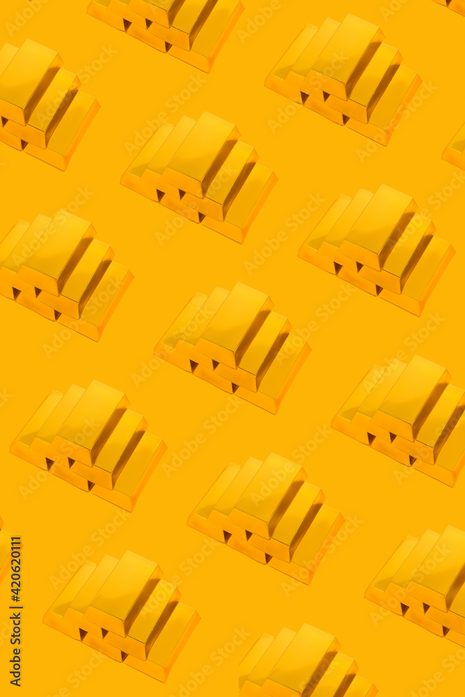 Gold bar pattern Stock Photo | Adobe Stock