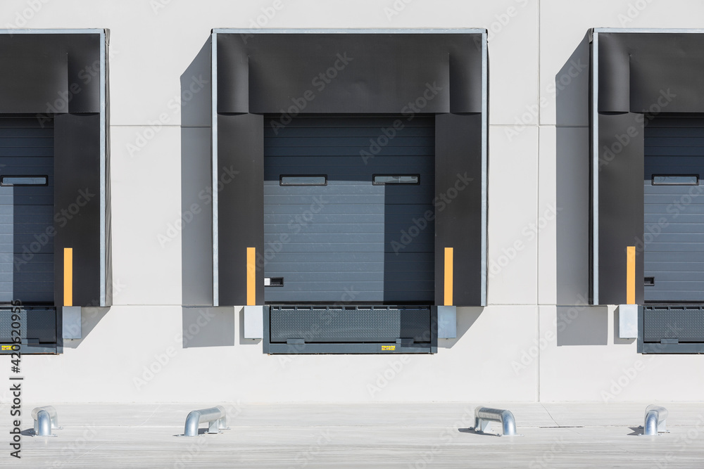 Empty Loading Dock Bays Stock Photo | Adobe Stock