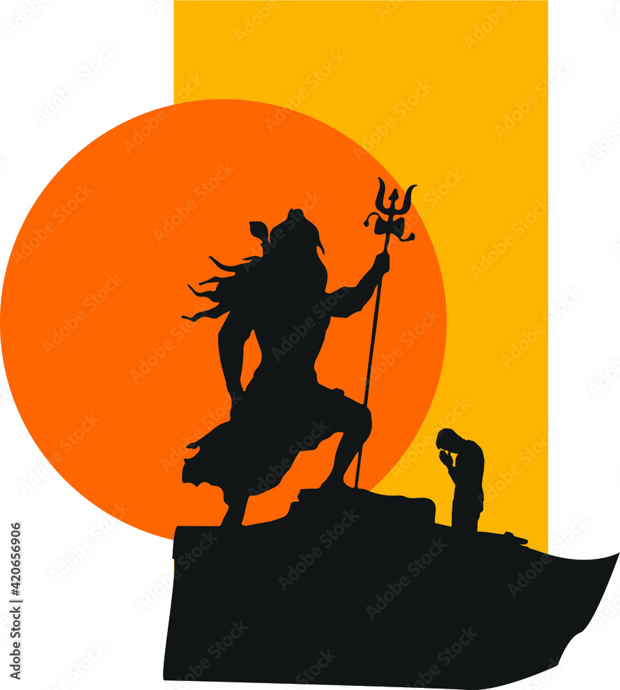 Mahadev Vector Stock Vector | Adobe Stock