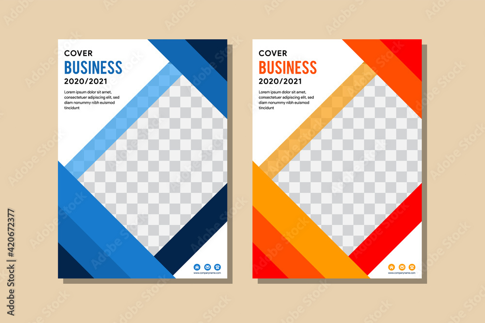 Set of abstract diagonal cover template for universal business ...