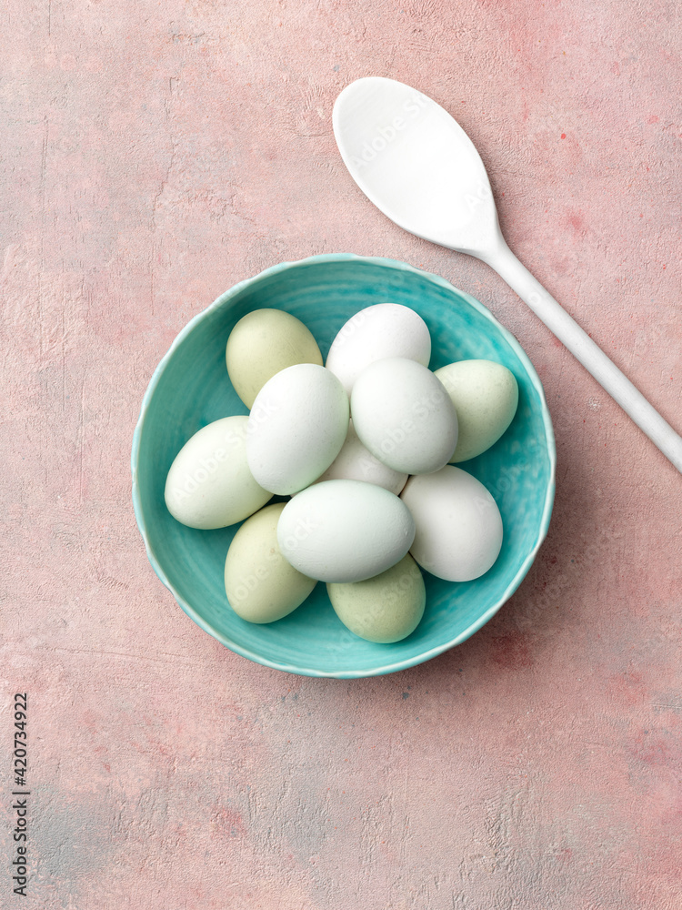 Eggs and Spoon Stock Photo | Adobe Stock