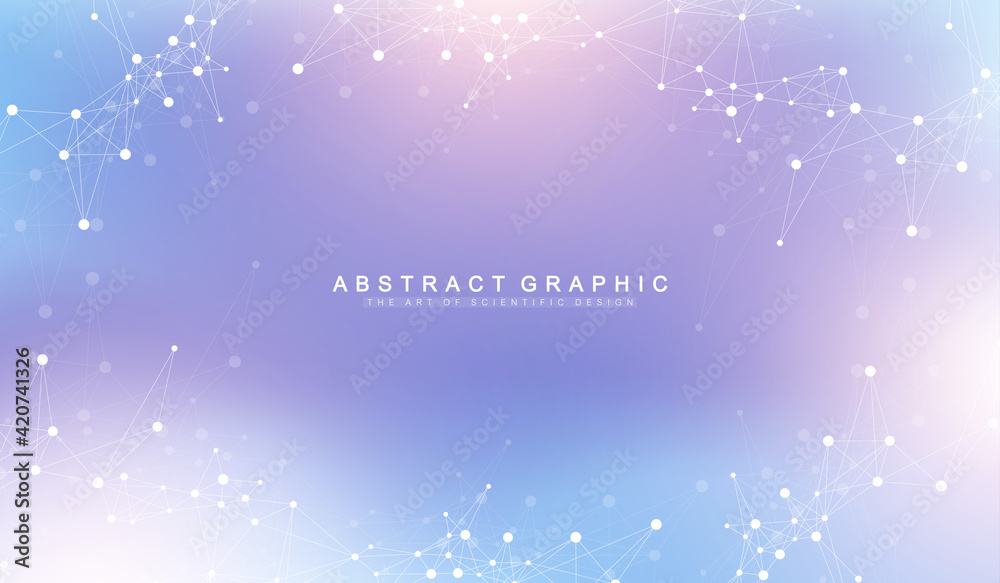 Expansion of life. Colorful explosion background with connected line ...