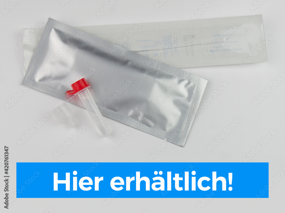 Schnelltest, Coronatest, Antigen-Test Sars-Cov-2 Stock Photo | Adobe Stock
