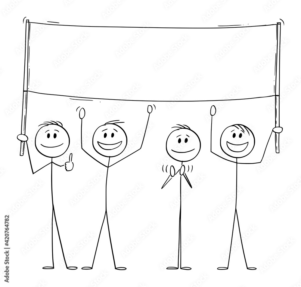 Stick Figure Group Of People