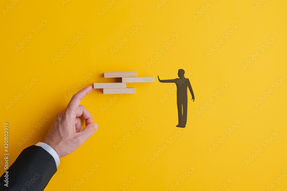 Conceptual image of teamwork and problem solving Stock Photo | Adobe Stock