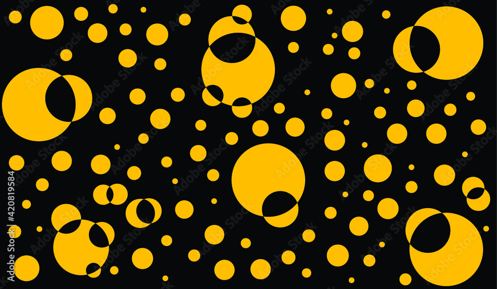 Yellow dots design. Professional dynamic design. Futuristic simple ...