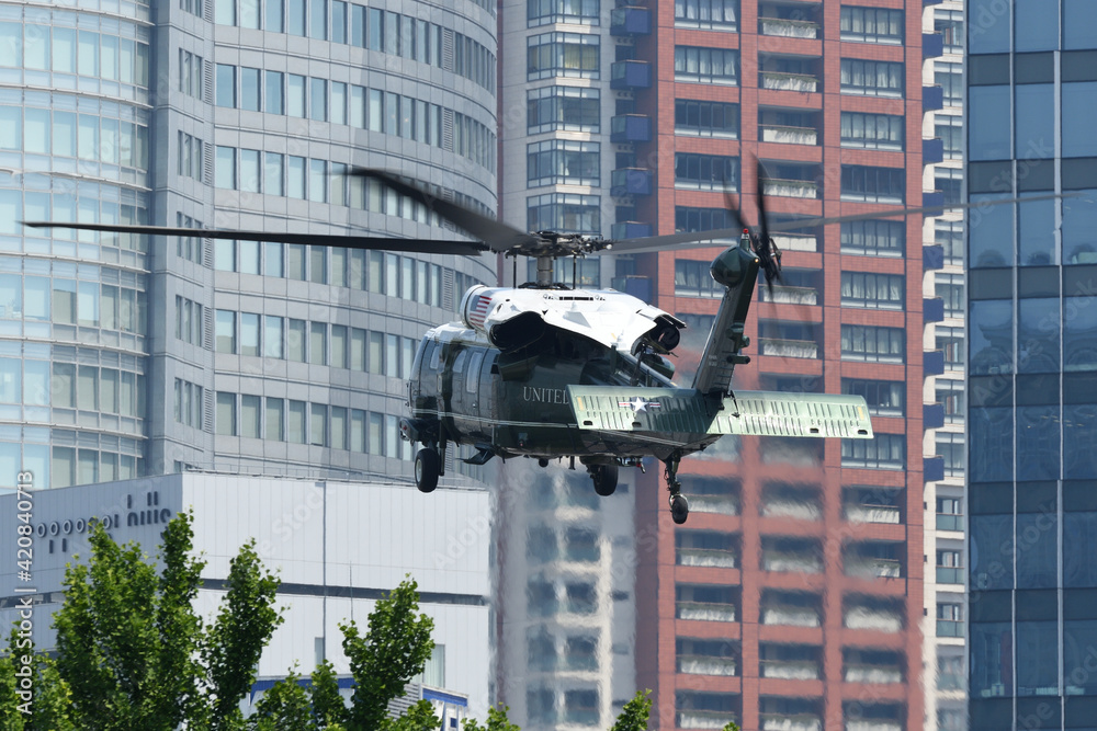 Tokyo, Japan - May 26, 2019:United States Marines Sikorsky VH-60N White ...