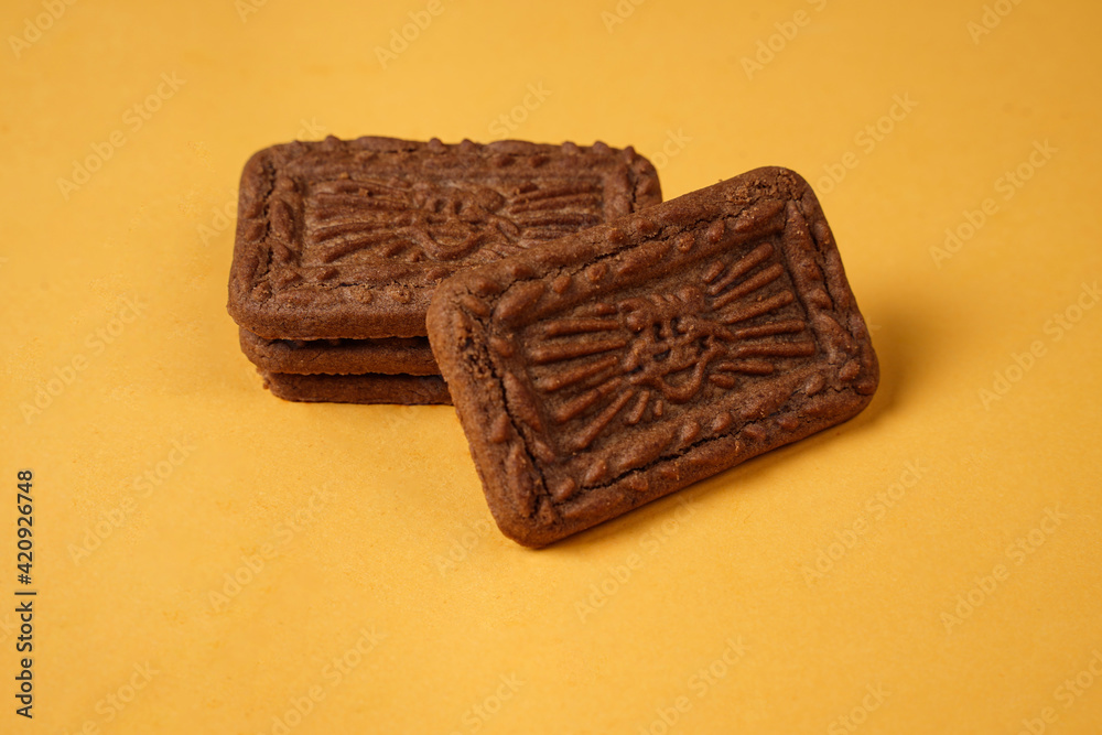 Square-shaped chocolate biscuits are suitable as a side snack to the breakfast menu. Start the ...
