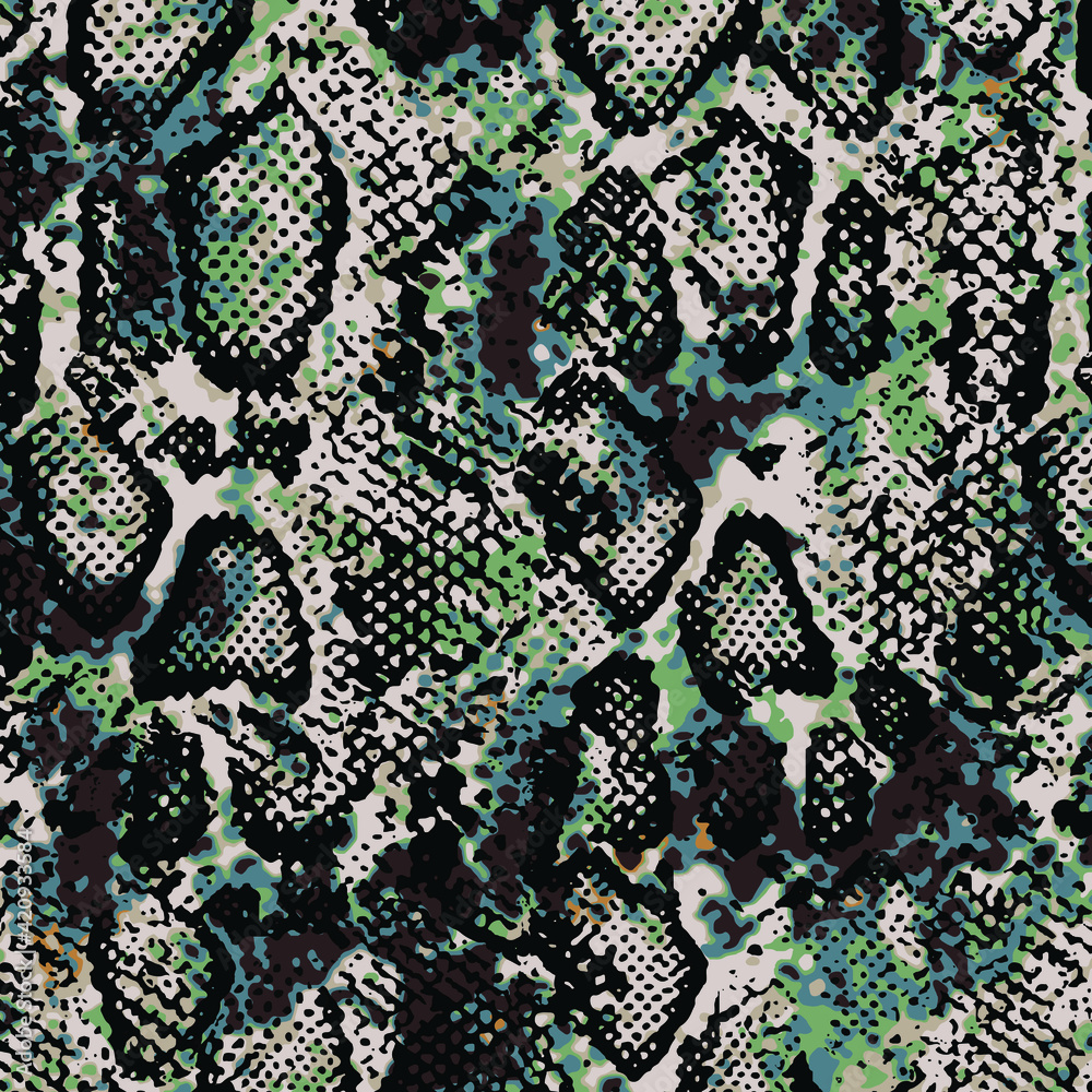 Animal print, snake skin texture background Stock Vector | Adobe Stock