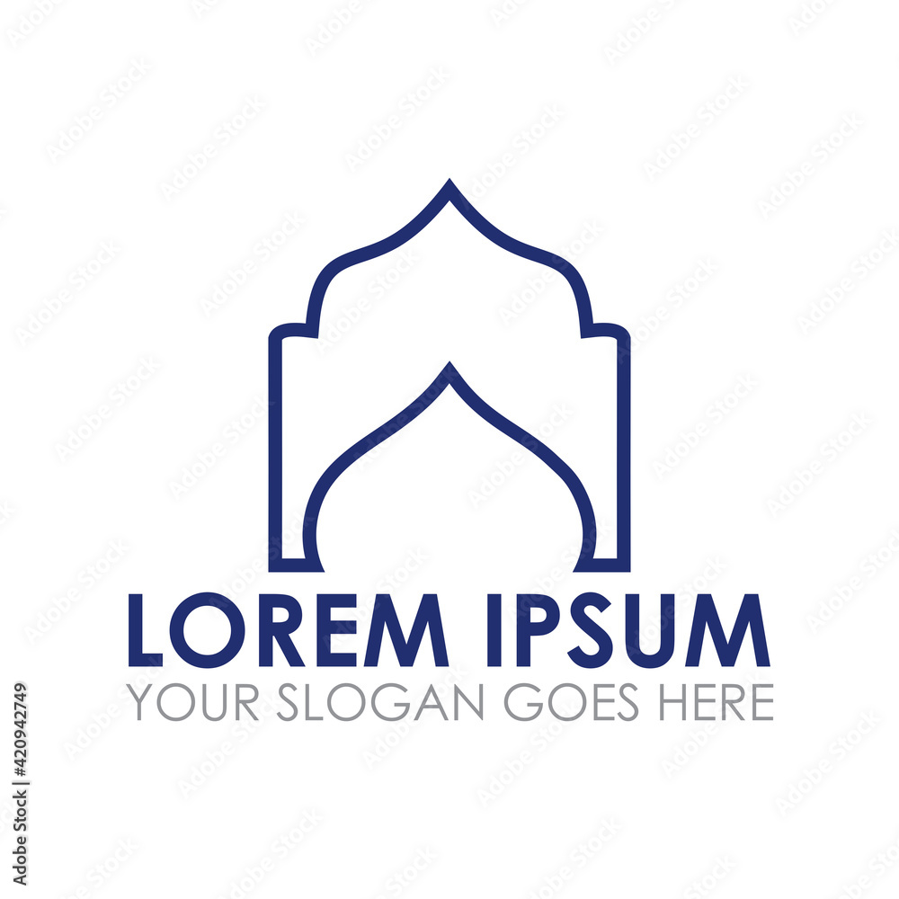 mosque vector , islam logo vector Stock Vector | Adobe Stock
