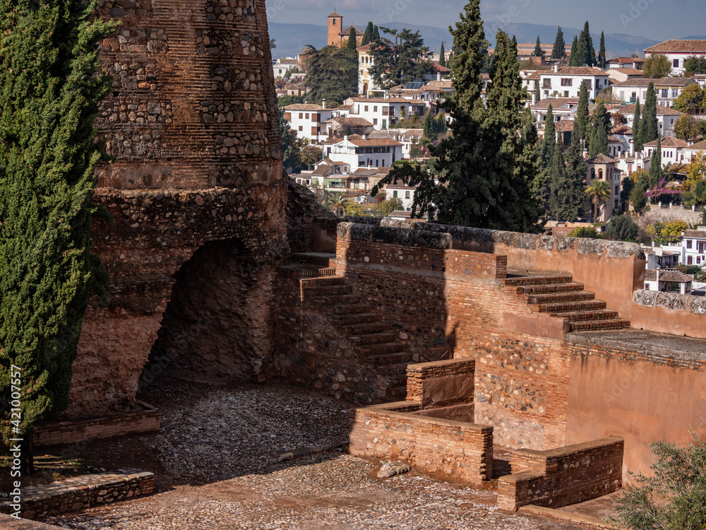 Torre del Cubo de la Alhambra Stock Photo | Adobe Stock