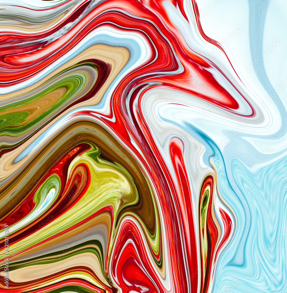 Collection of vivid liquid digital art backgrounds with different ...