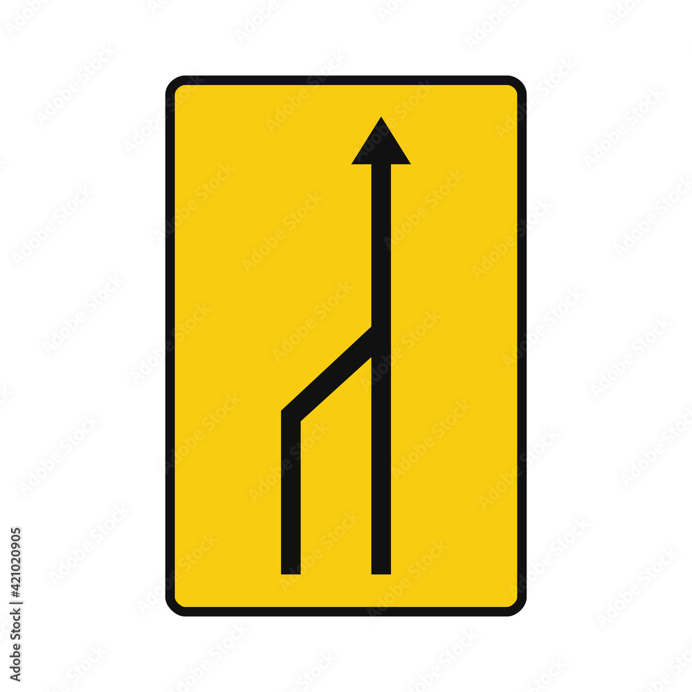 Rectangular traffic signal in yellow and black, isolated on white ...