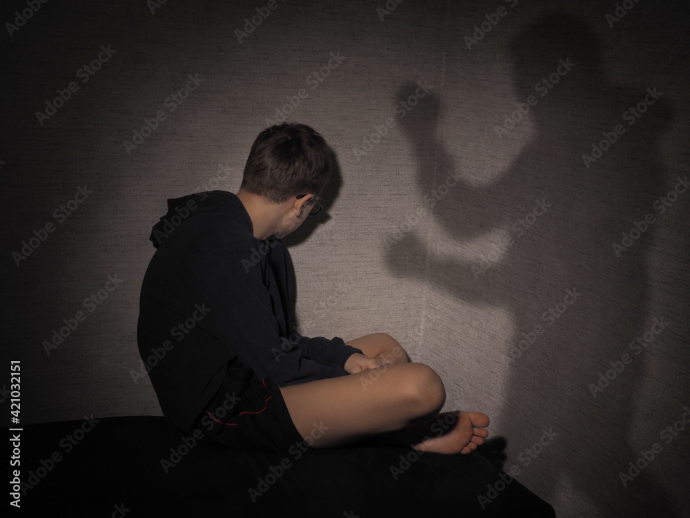 Child harassment concept. Types of violence. Physical abuse ...