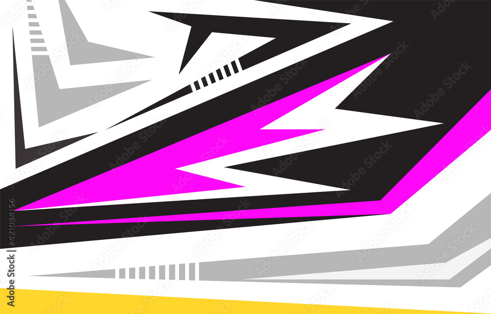 Vector car sticker design. Racing backgrounds for vinyl wrap, race cars ...