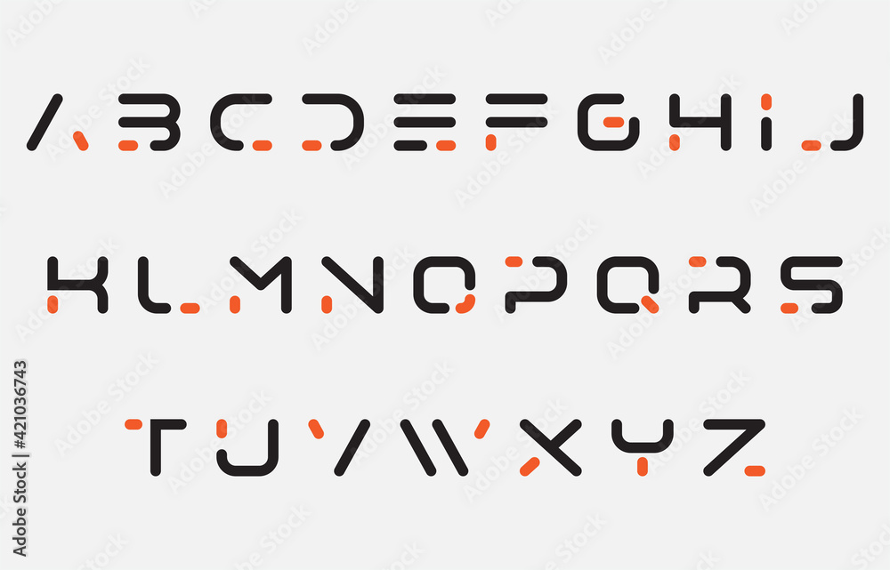 calligraphy alphabet capital lettering a to z font family Stock Vector ...