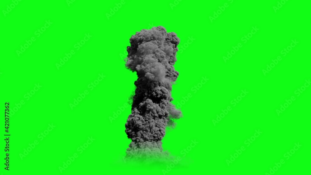 Vidéo Stock Volcano Erupting isolated, Green Screen Chromakey | Adobe Stock