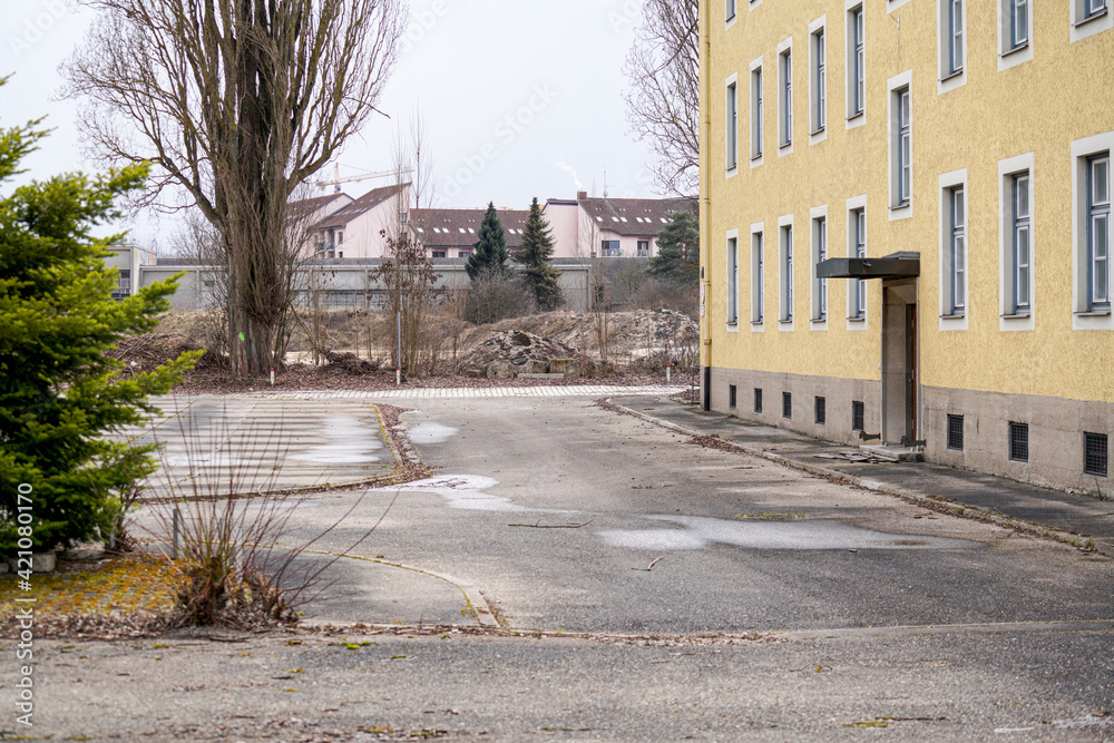 German military barracks in Bavaria Regensburg photographed before the ...