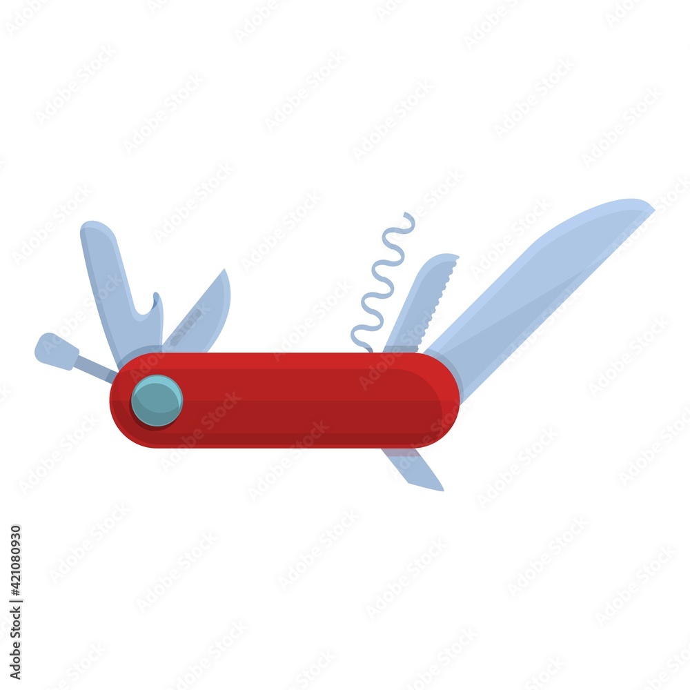 Multitool swiss icon. Cartoon of Multitool swiss vector icon for web ...