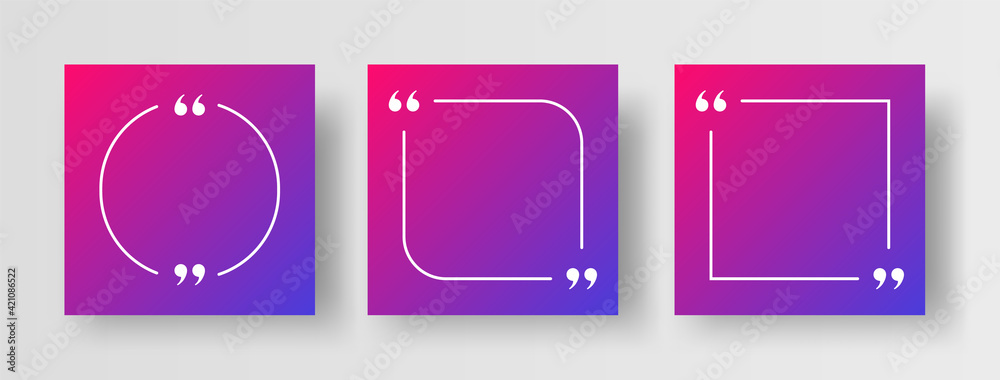 Social Media Post Template for Quotes. Vector Social Post Template for ...