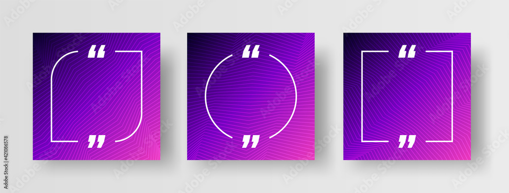 Social Media Post Template for Quotes. Vector Social Post Template for ...