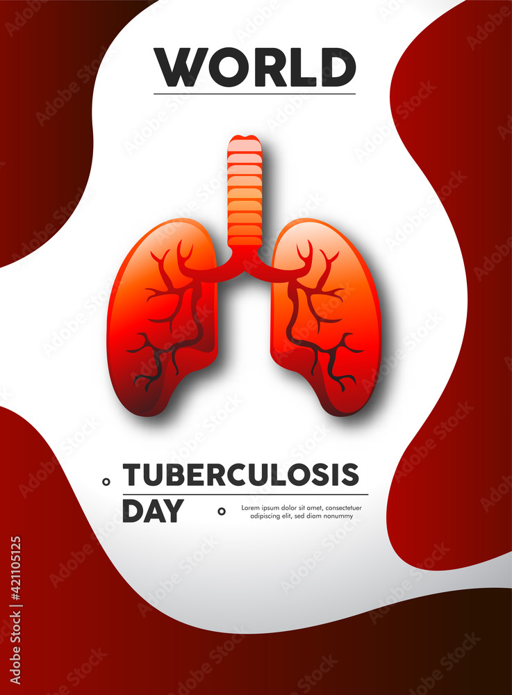 Vector illustration of World Tuberculosis Day. Poster and Banner ...