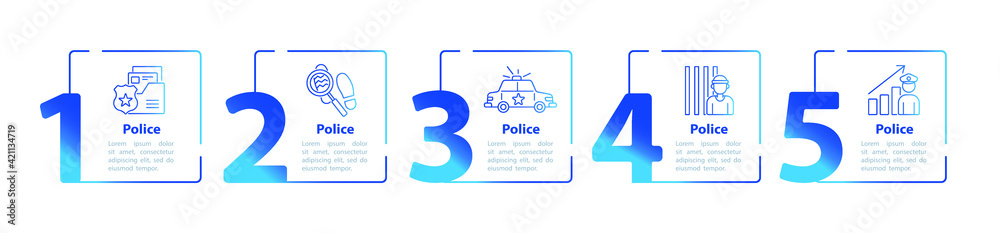 Police presentation design elements.catching criminals and career ...