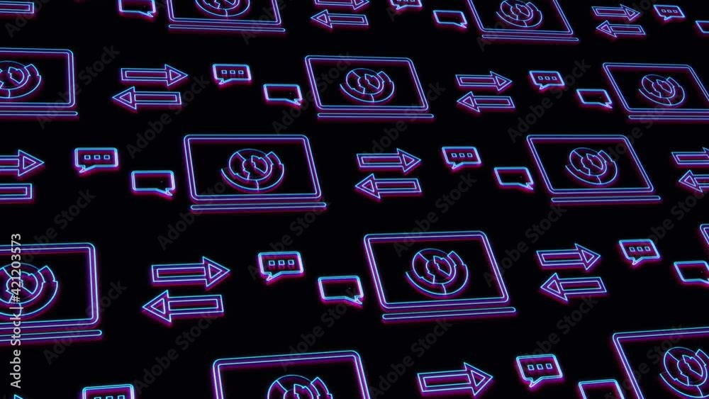 seamless wallpaper of symbols and icons moving from left to right ...