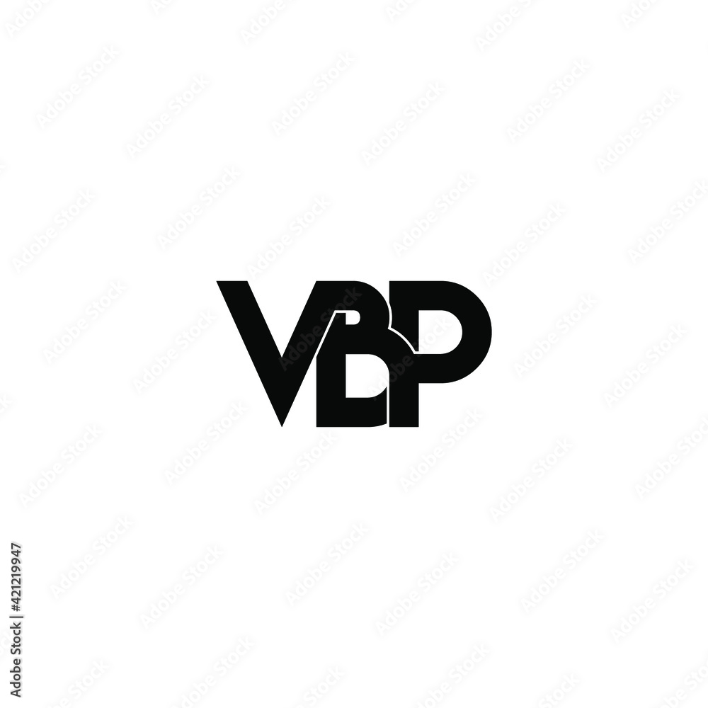 vbp letter original monogram logo design Stock Vector | Adobe Stock