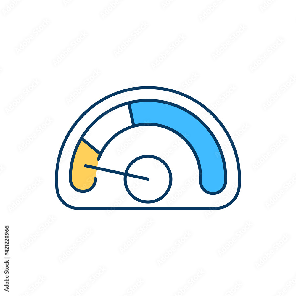 Achieving remission in depressive disorder RGB color icon. Recovery ...
