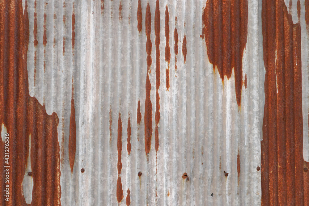 Rusting metal or siding,Old sheet roof texture, Pattern of old sheet ...