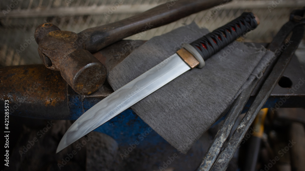 Traditional blade Japanese style,Tanto Stock Photo | Adobe Stock