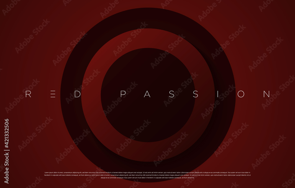 Red Passion abstract geometric background design. For cover design ...