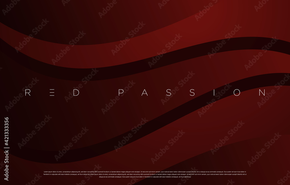 Red Passion abstract geometric background design. For cover design ...