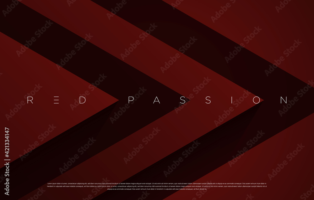 Red Passion abstract geometric background design. For cover design ...