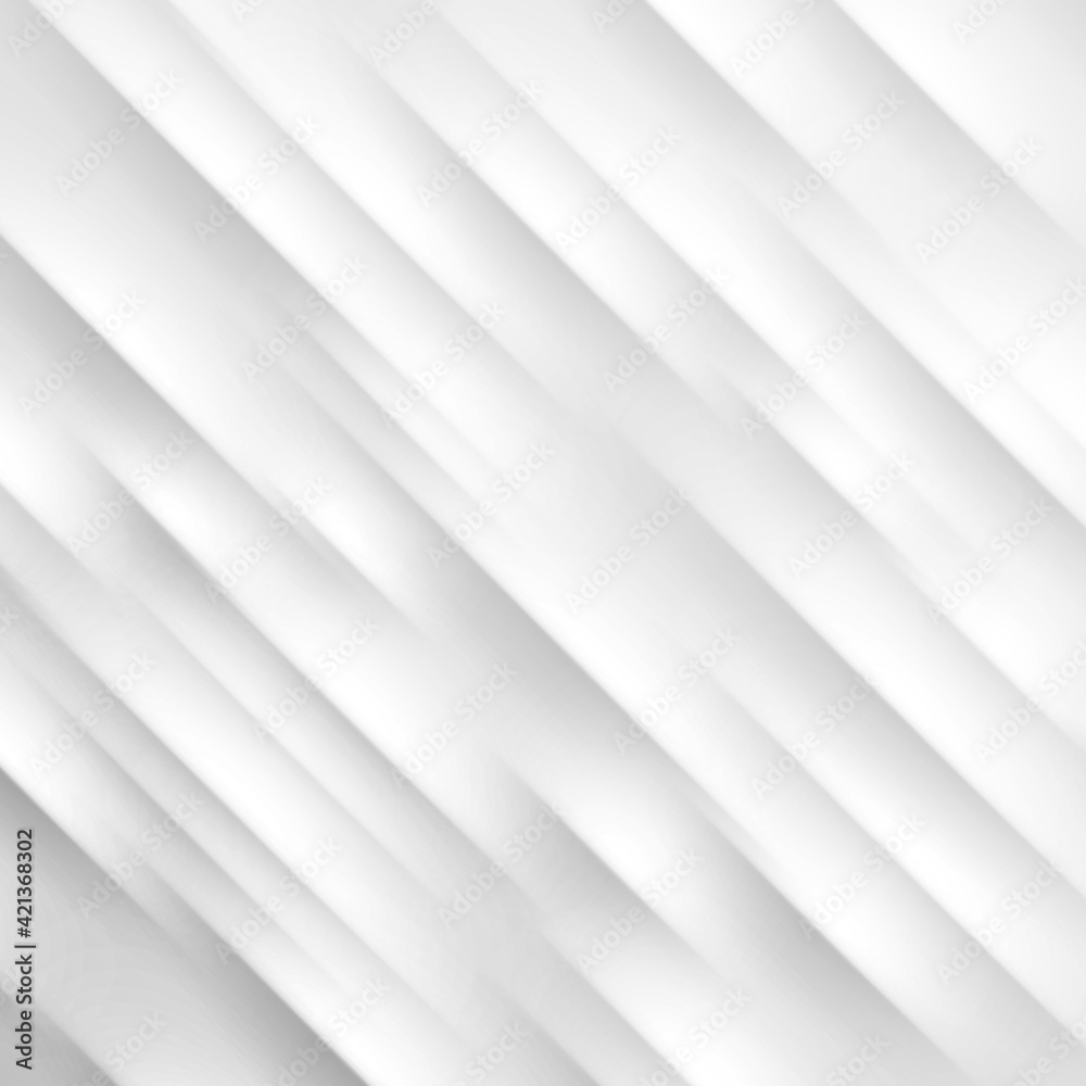 Abstract light grey background. Vector illustration. White embossed ...