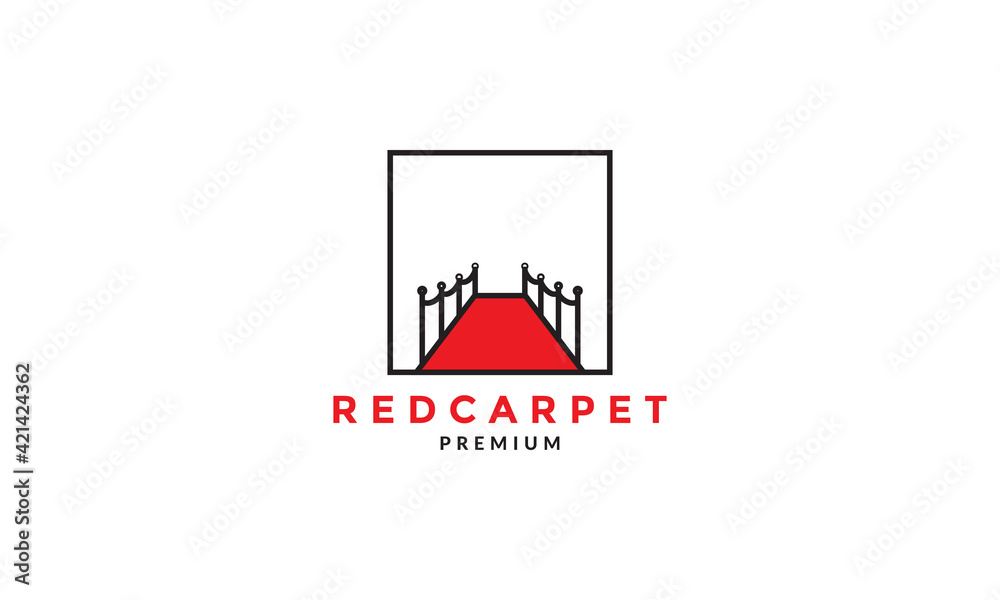 red carpet modern logo vector symbol icon design illustration Stock ...