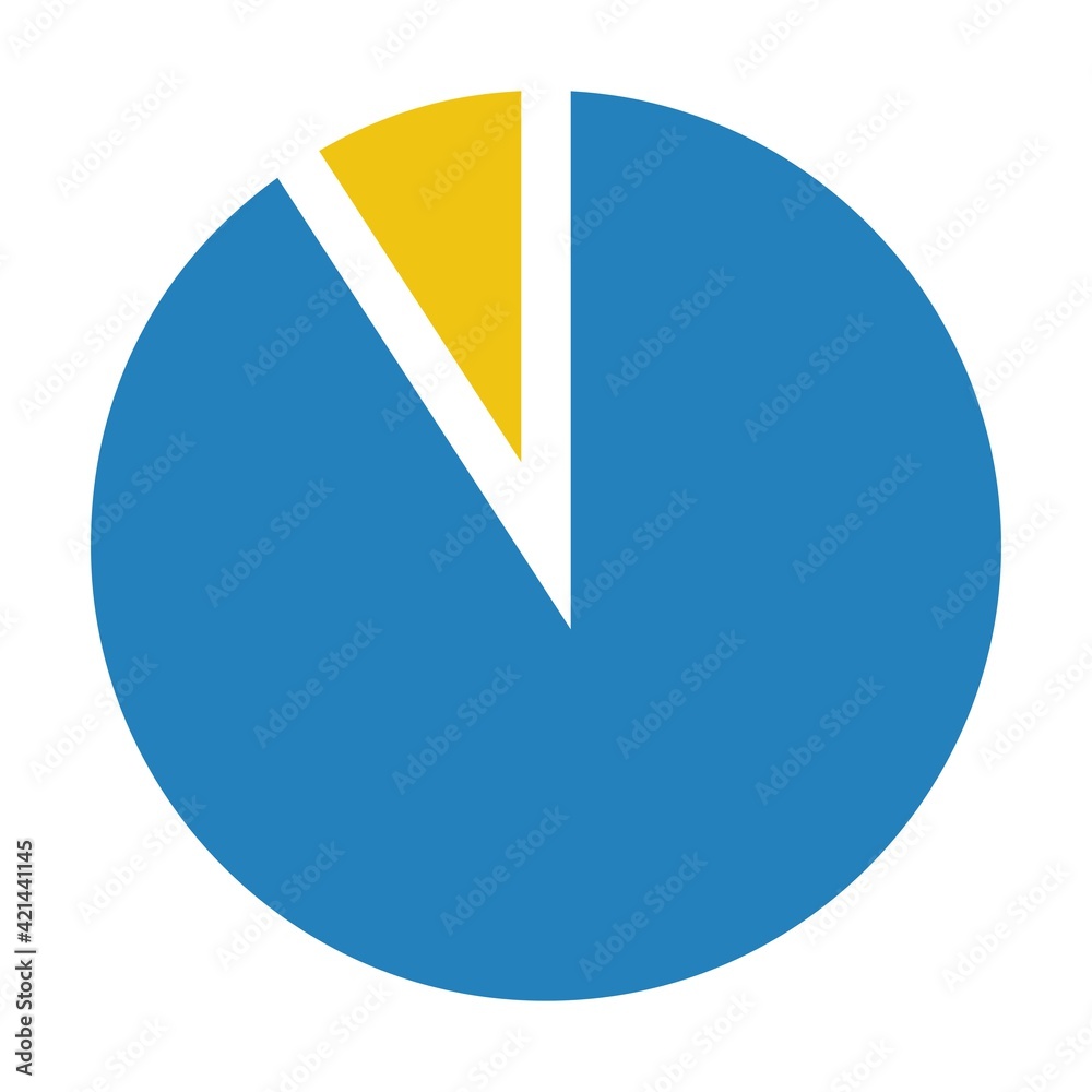 Pie chart icon vector graph diagram symbol for big data analytics ...