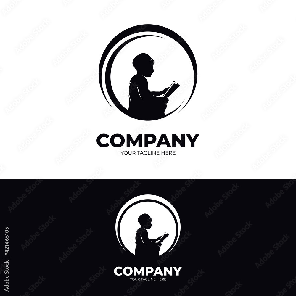 Islamic Logo - Little kids read logo design inspiration Stock Vector ...