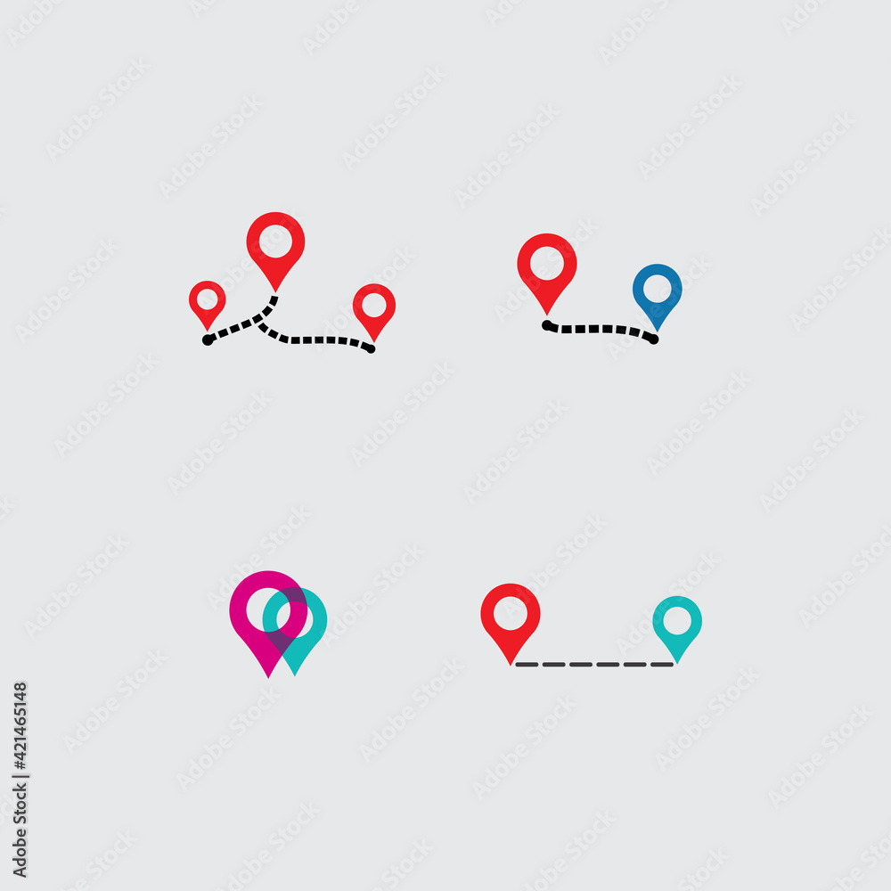 Location icon,Map logo for maps google maps, sign, route, position ...