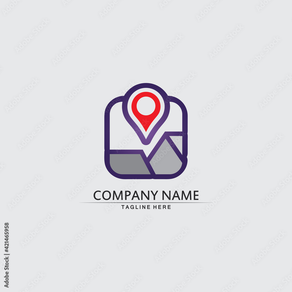 Location icon,Map logo for maps google maps, sign, route, position ...